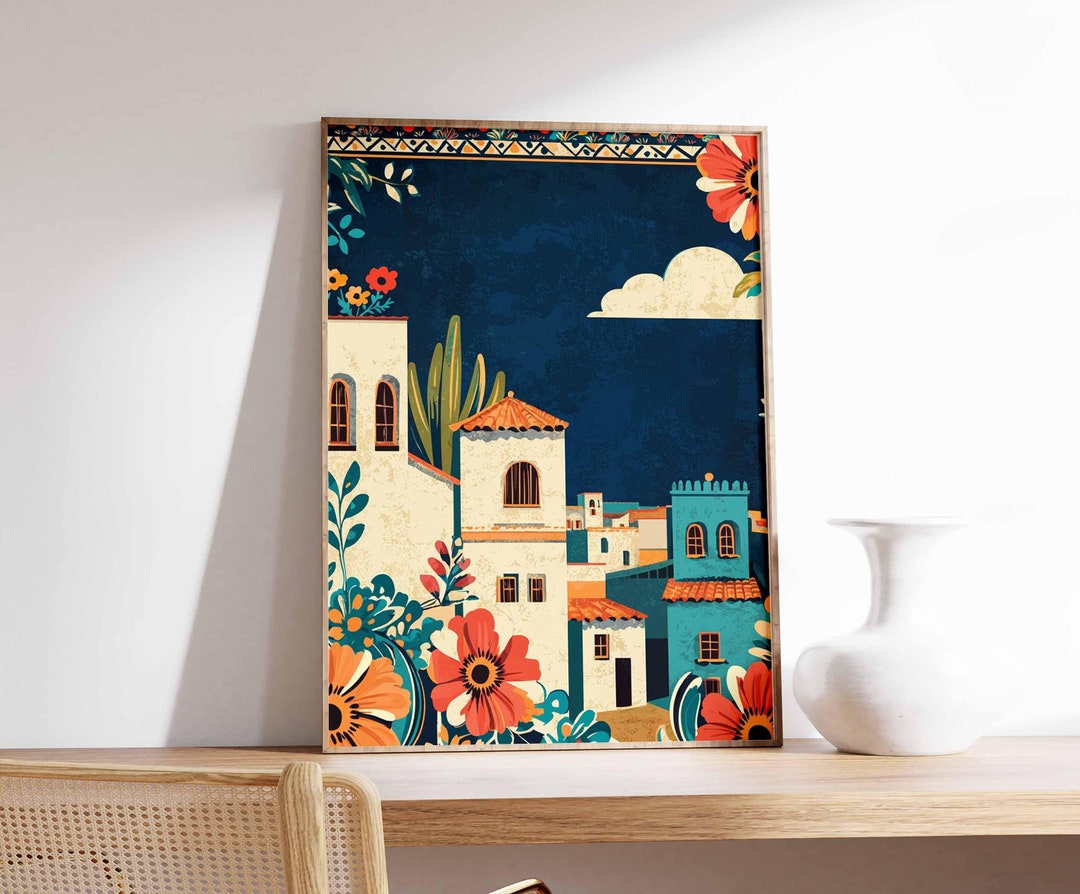 Vintage Mexican Poster, Mexican Prints, Mexican Decor, Traditional ...