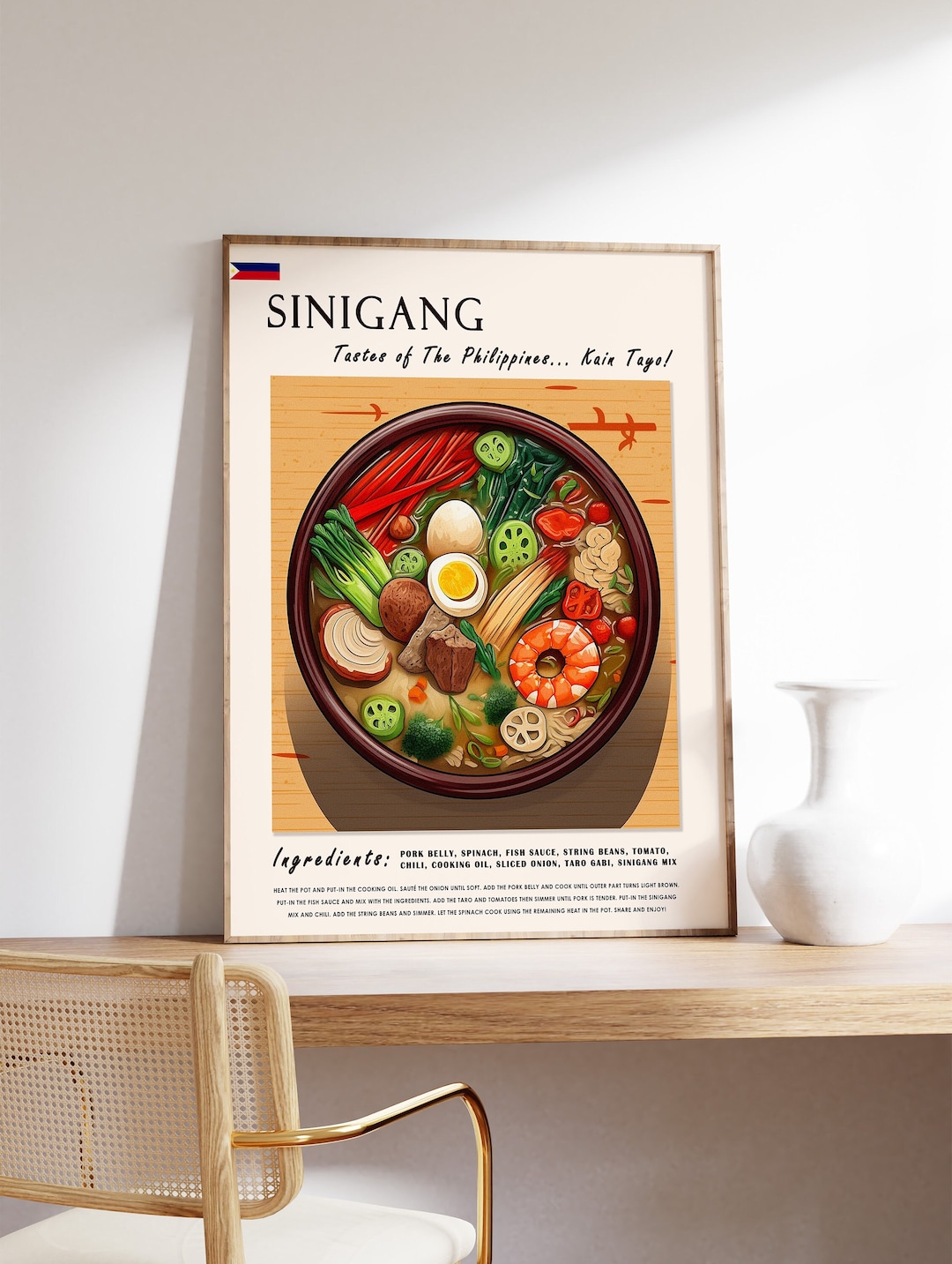 Sinigang Filipino Food Poster, Filipino Food Print, Philippines Food ...
