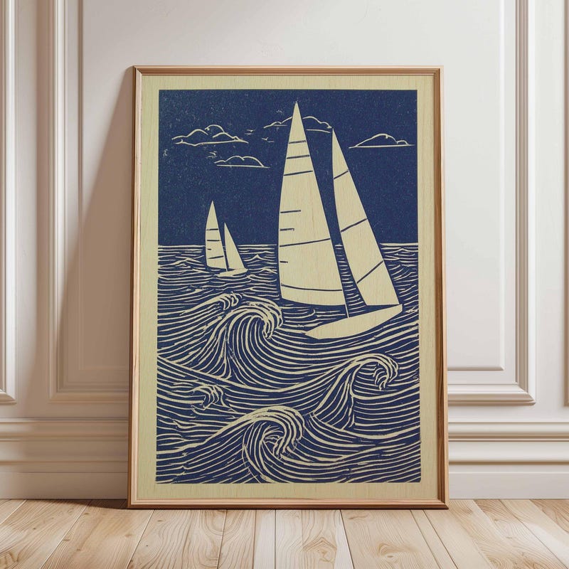 Large Sailing Wall Art - Etsy UK