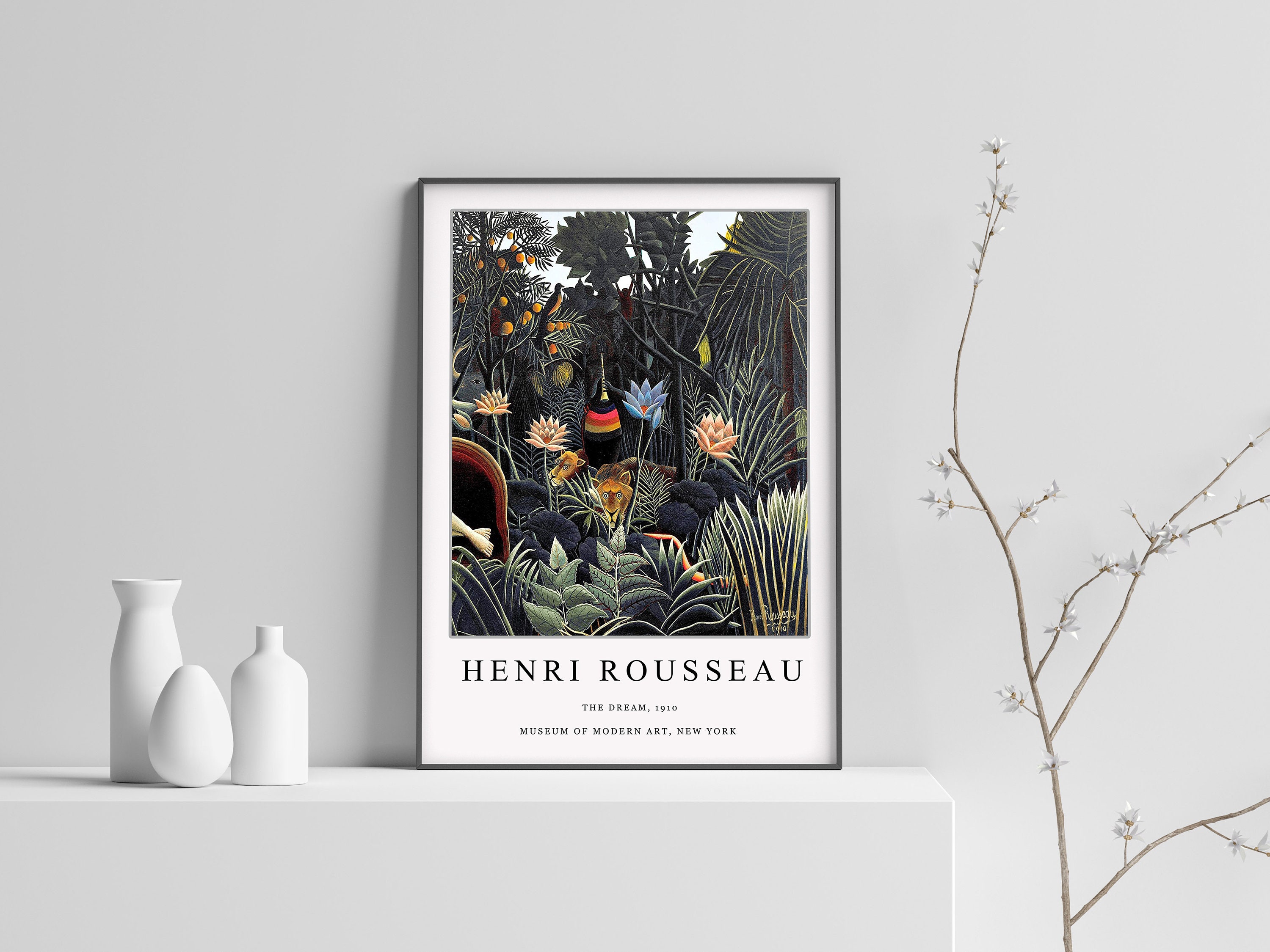 Henri Rousseau Poster, the Dream, Henri Rousseau Exhibition Print ...