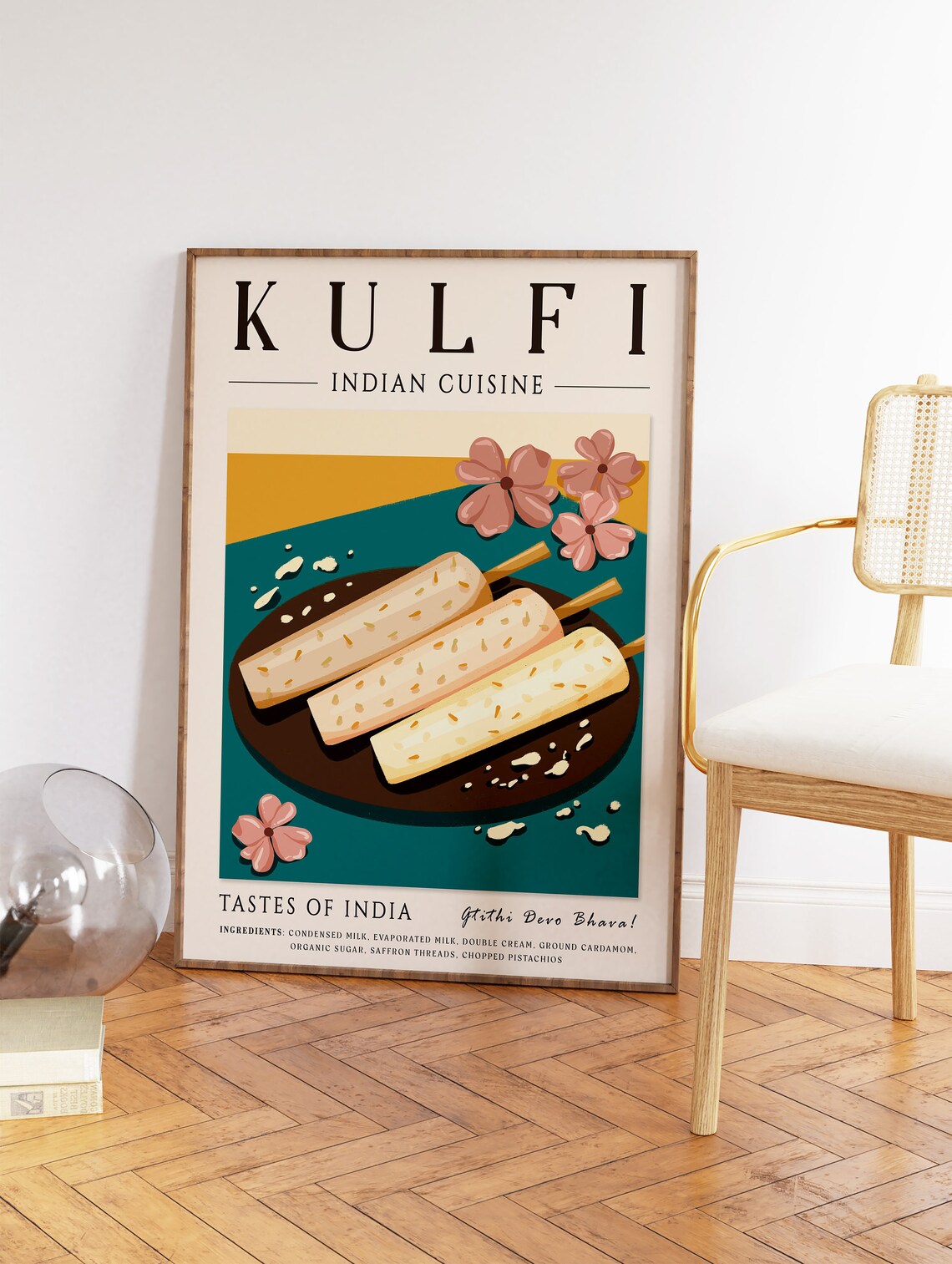 Kulfi Indian Food Poster, Kitchen Art Print - Etsy