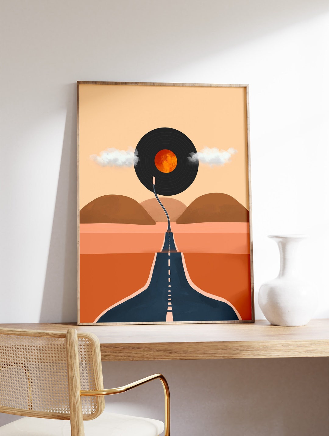 Retro Vinyl Music Print, Music Poster, Music Decor, Music Gift, Wall ...