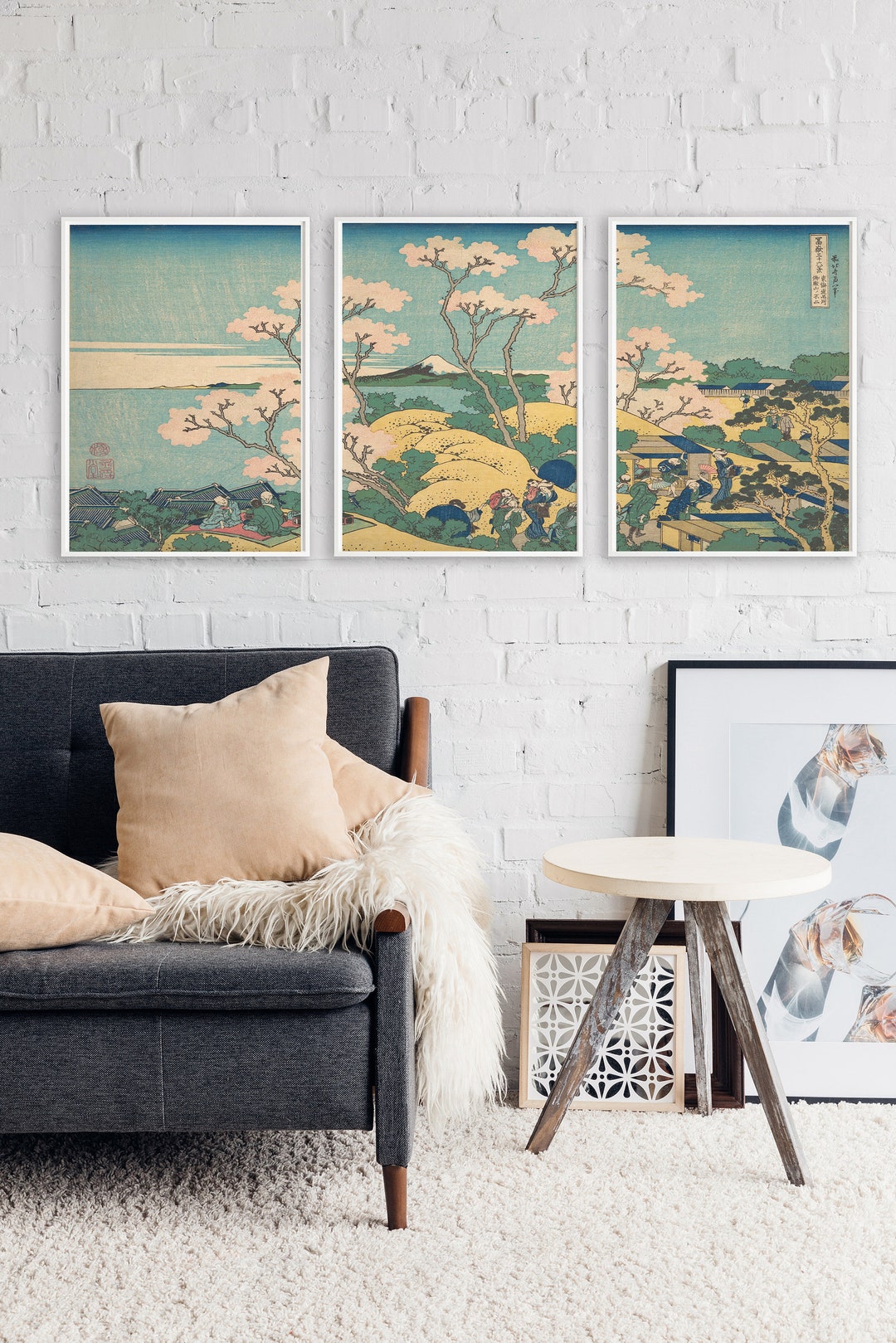 Katsushika Hokusai Set of 3 Posters Gallery Quality Print - Etsy