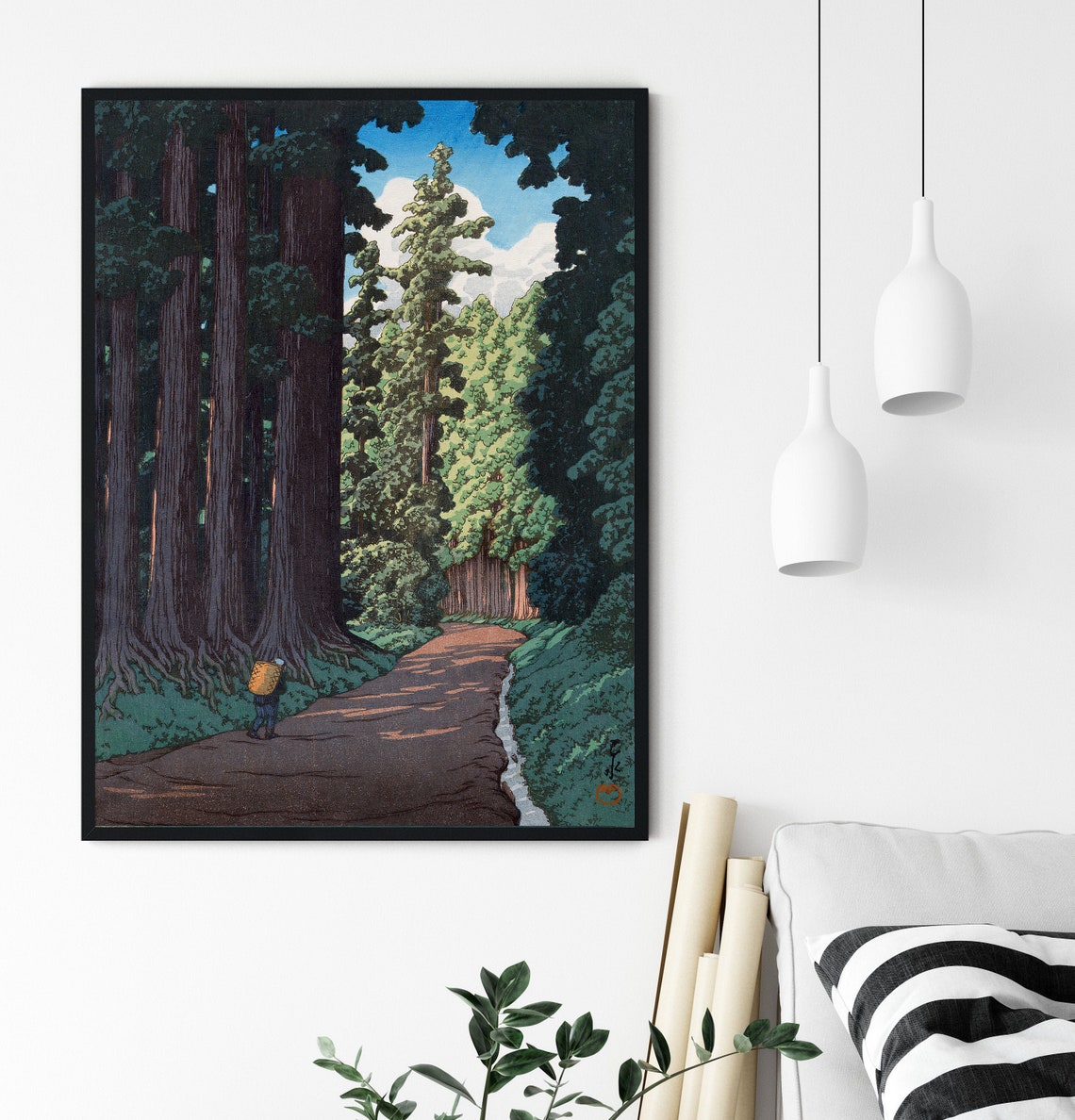 Hasui Kawase, Trees, Japanese Poster, Japanese Art, Wall Art Decor ...
