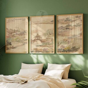 Chinese Set of 3 Posters, Chinese Art, Japanese Art Print, Oriental ...