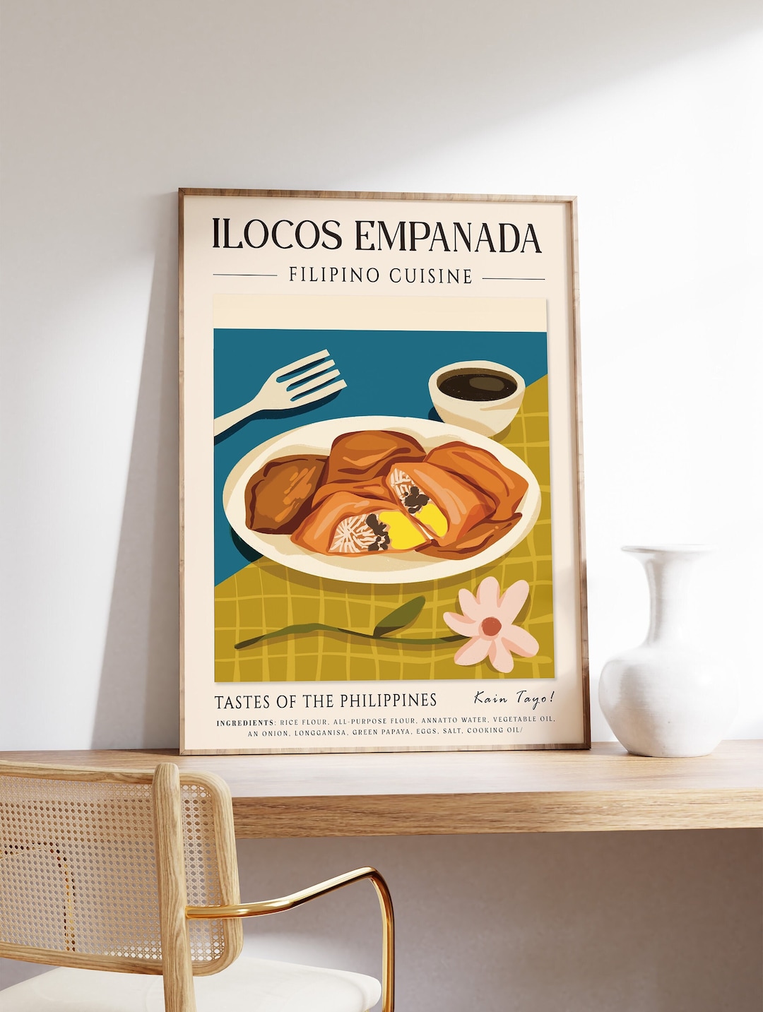 Ilocos Empanada Filipino Food Poster, Filipino Food Print, Philippines ...