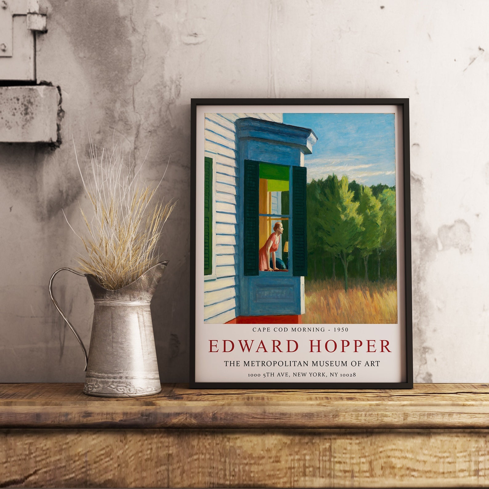 Edward Hopper Exhibition Poster Cape Cod Morning Wall Art - Etsy