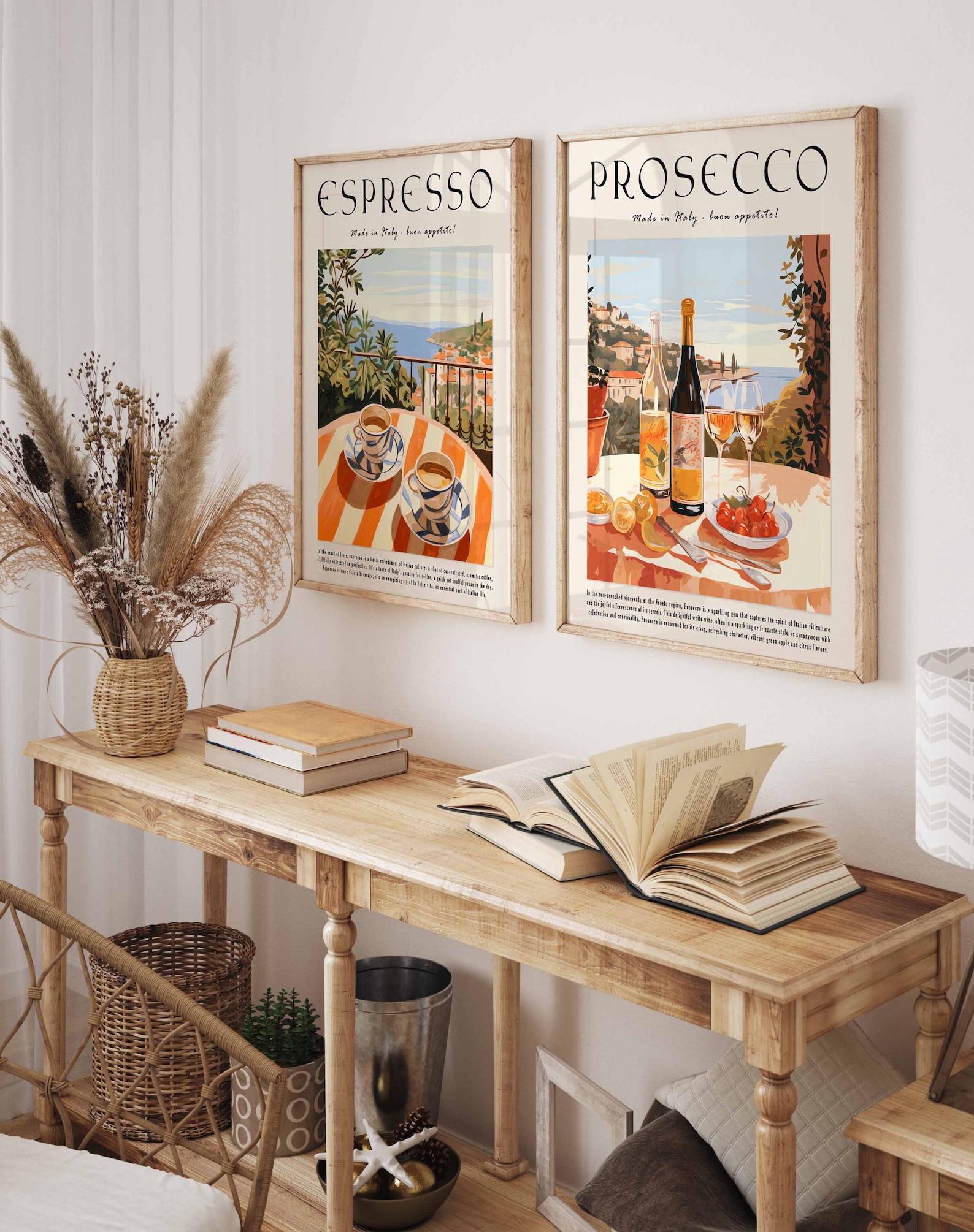 Set of 2 Espresso and Prosecco Posters, Drink Posters, Kitchen Decor ...