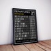 Personalised Custom Travel Poster, Departure Board, Airport Travel ...