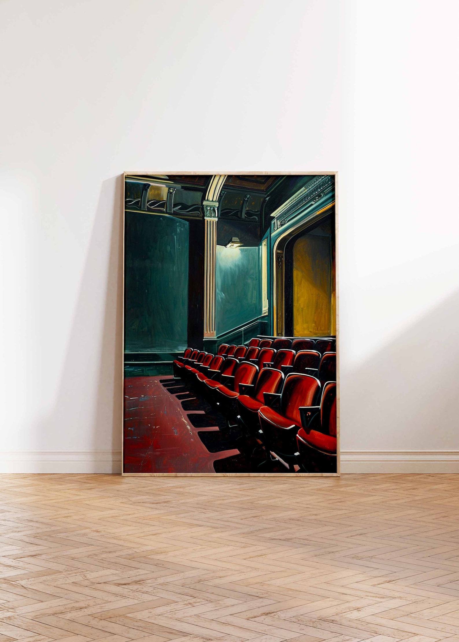 Vintage Movie Theatre Poster, Retro Cinema Art, Classic Film Wall Decor ...