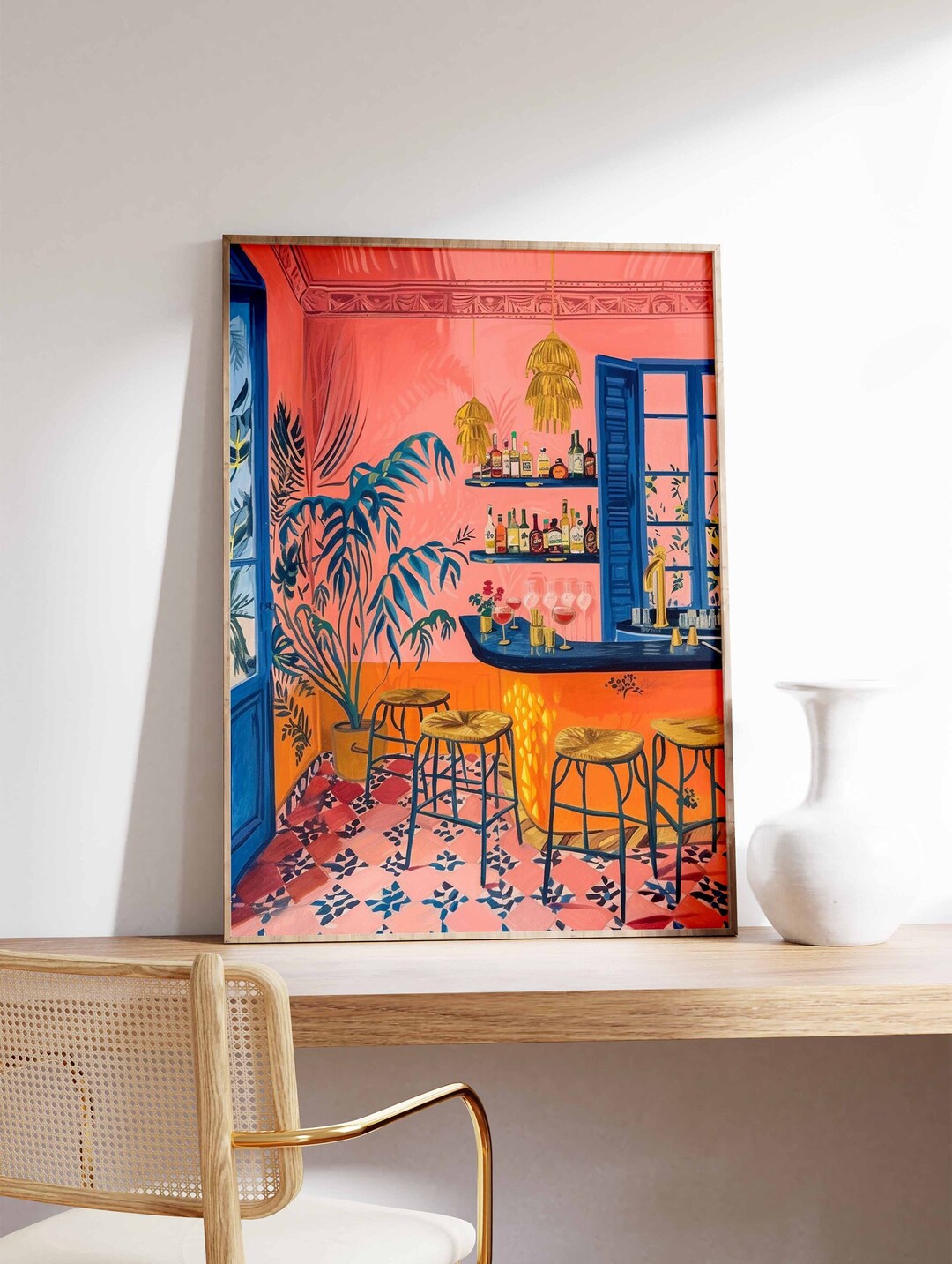 Retro Cocktail Bar Print, Vintage Cocktail Poster, Food and Drink Art ...