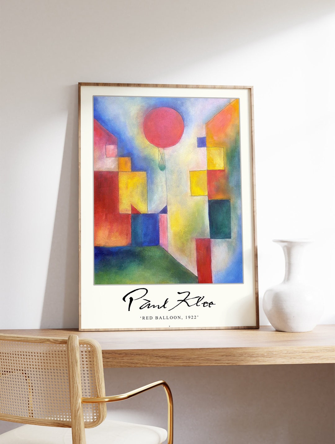 Paul Klee Exhibition Poster, Red Balloon, Paul Klee Art Print ...