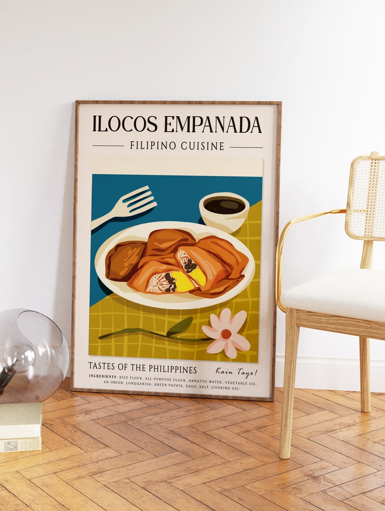 Ilocos Empanada Print, Filipino Food Kitchen Poster - Etsy