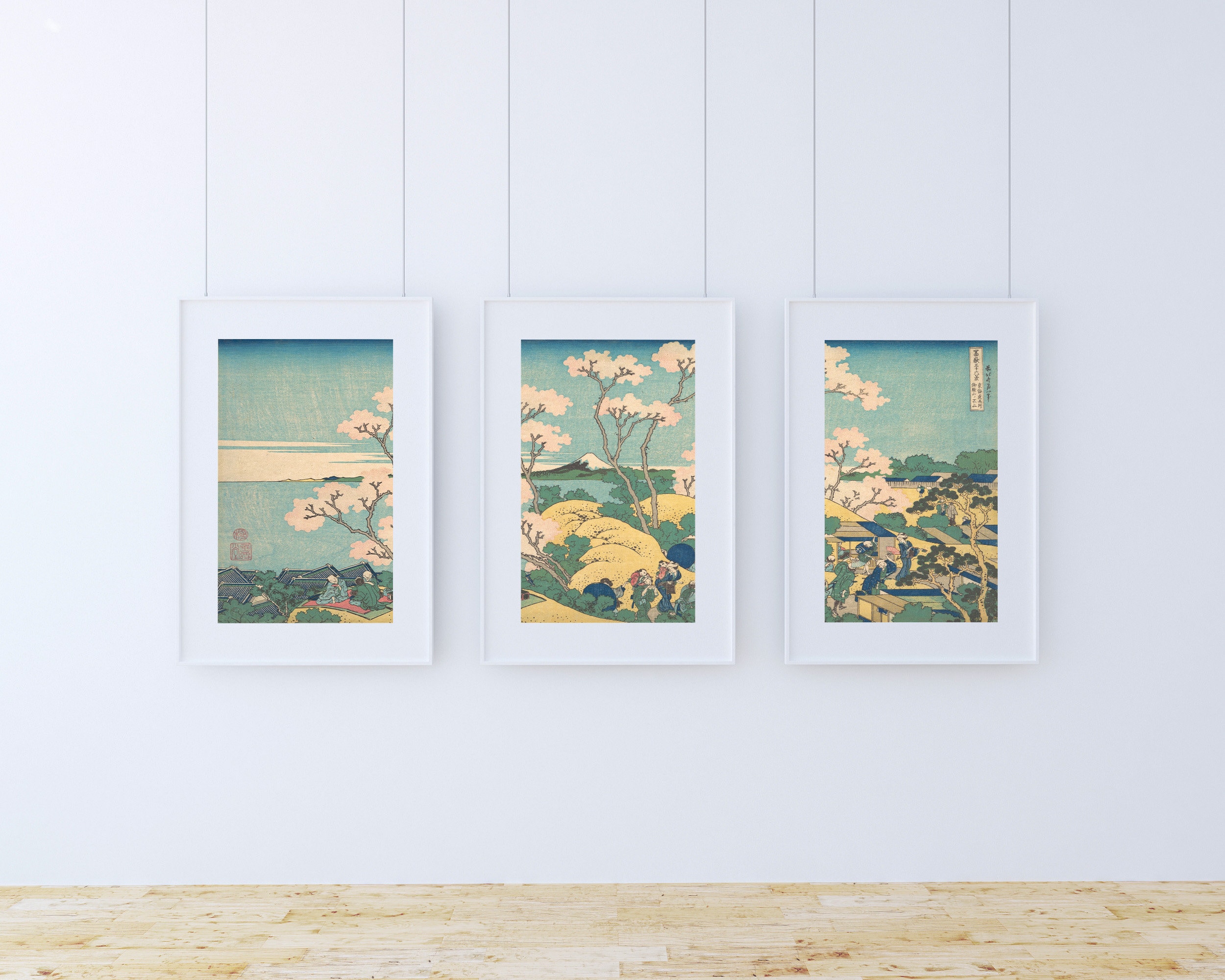 Katsushika Hokusai Set of 3 Posters Gallery Quality Print - Etsy