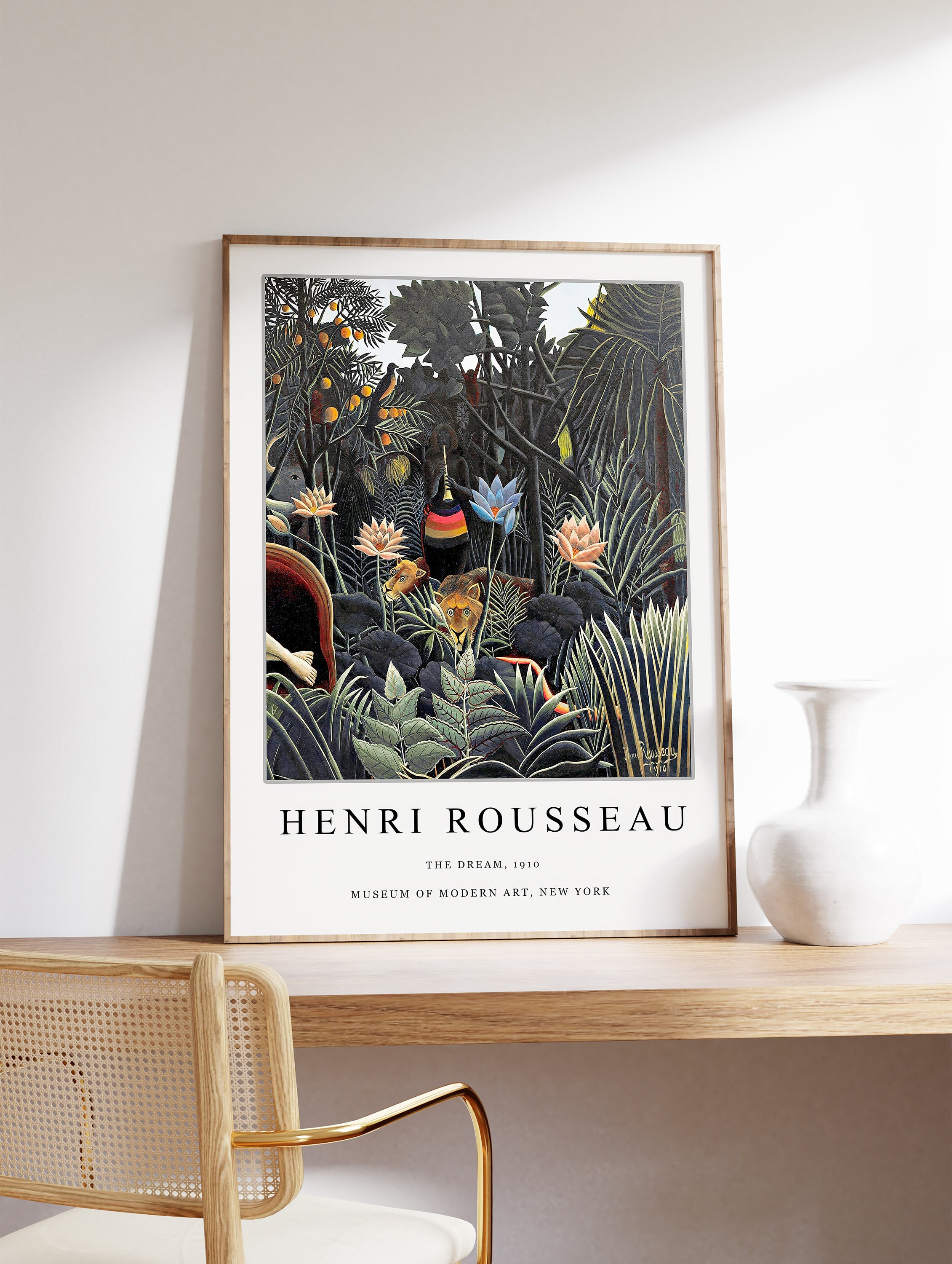 Henri Rousseau Poster the Dream Henri Rousseau Exhibition | Etsy