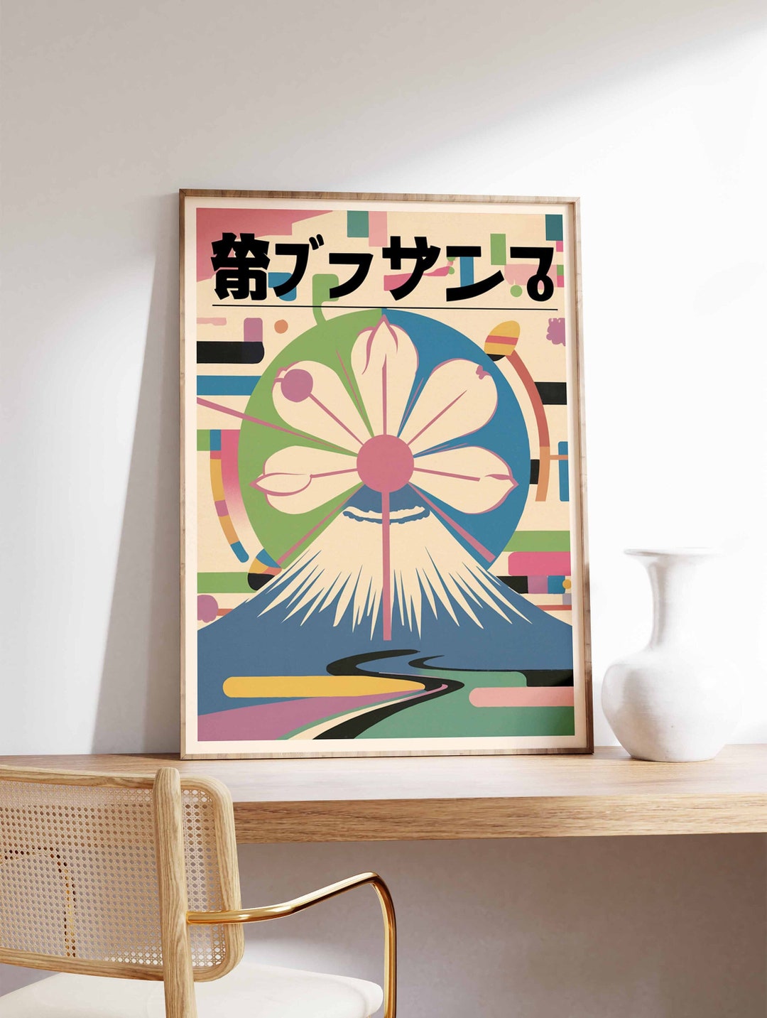 Retro Japanese Poster, Japanese Magazine Art, Japanese Wall Art, Asian ...