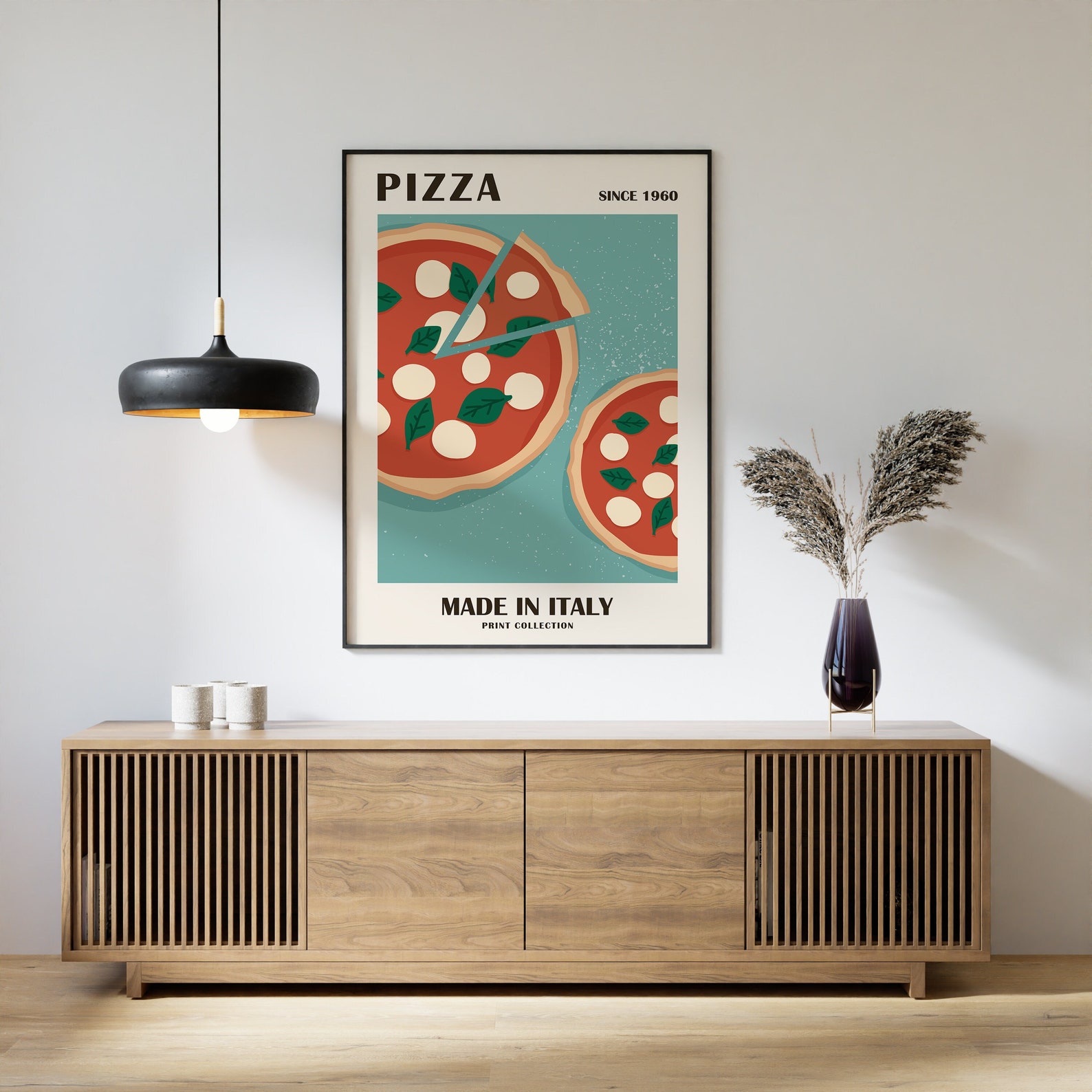 Pizza Food Art Pizza Print Italian Food Market Print Food - Etsy UK
