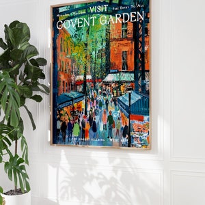 Covent Garden Print, London Tourism Poster, London Travel Art, Covent ...