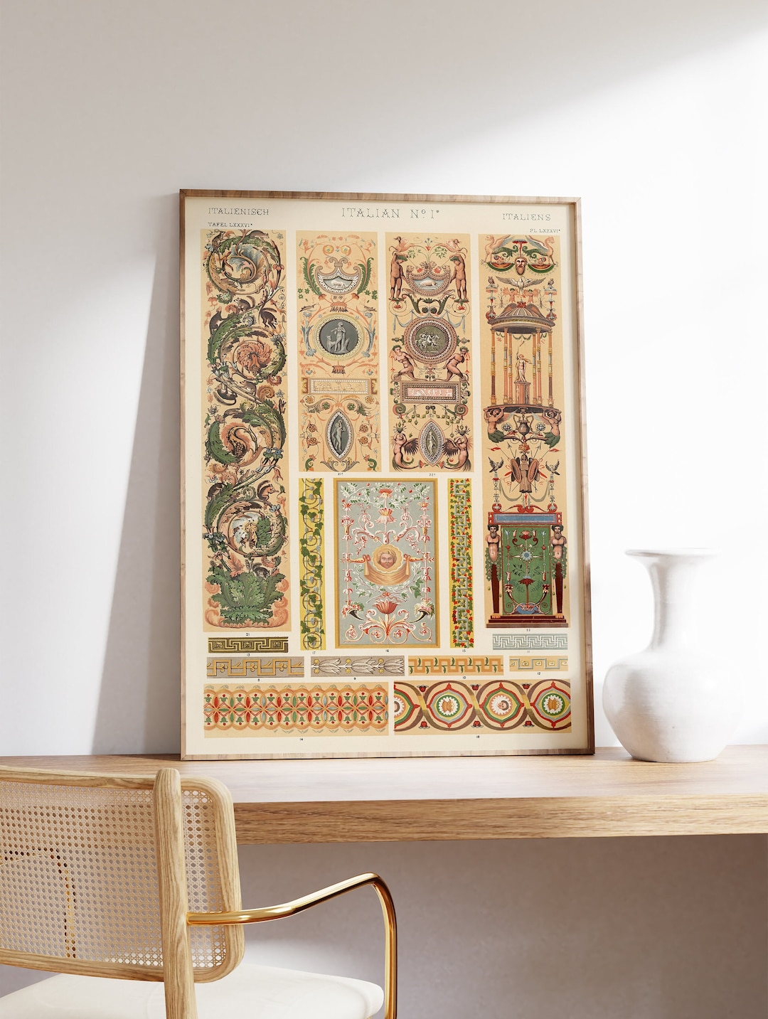 Vintage Magazine Poster, Classical Italian Wall Print, Italian Decor ...