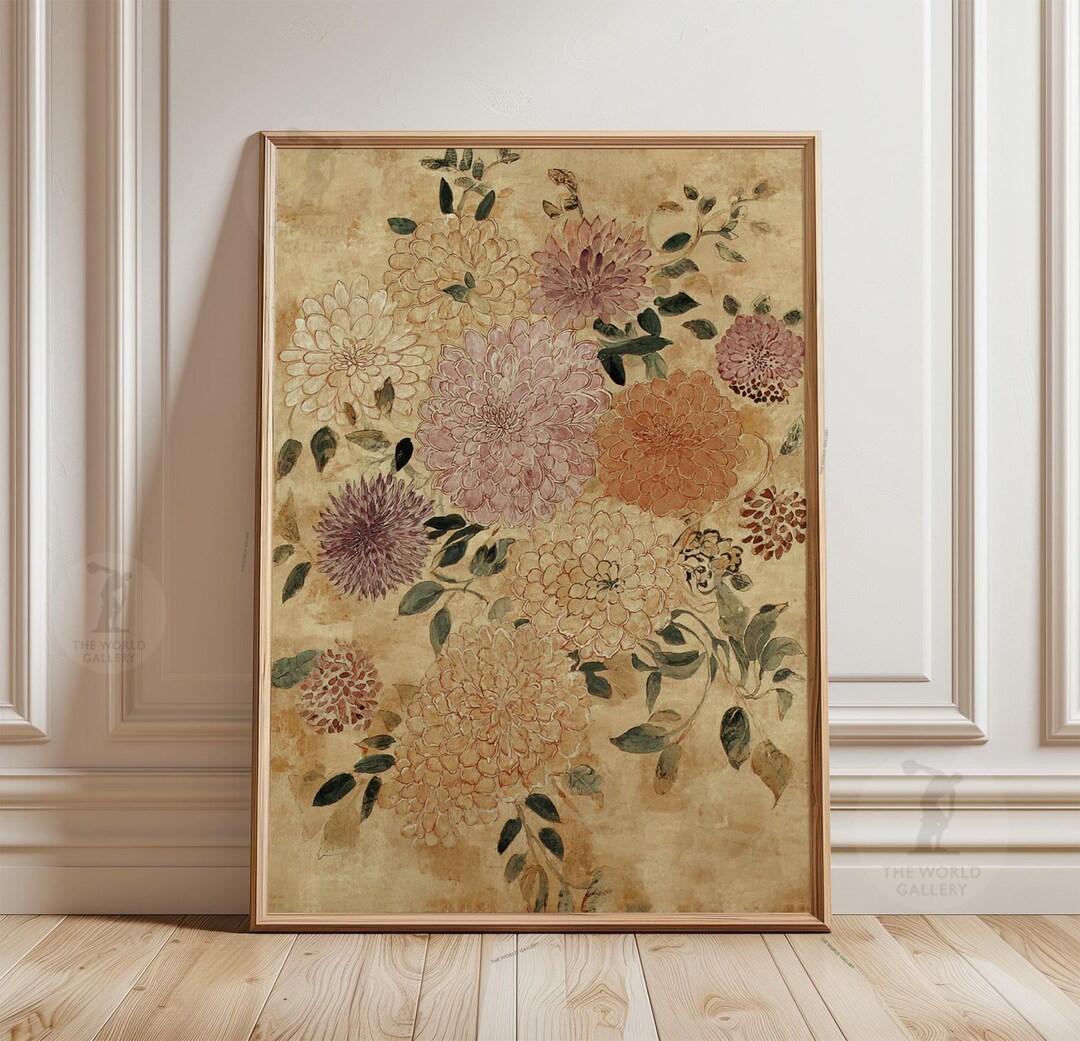 Vintage Botanical Poster | Floral Wall Art | Antique Flower Print ...