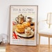 British Tea and Scones Poster, British Food Print, English Food Poster ...