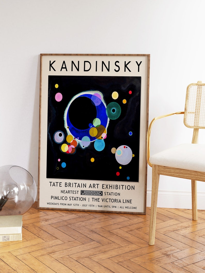 Wassily Kandinsky Poster Kandinsky Exhibition Print - Etsy