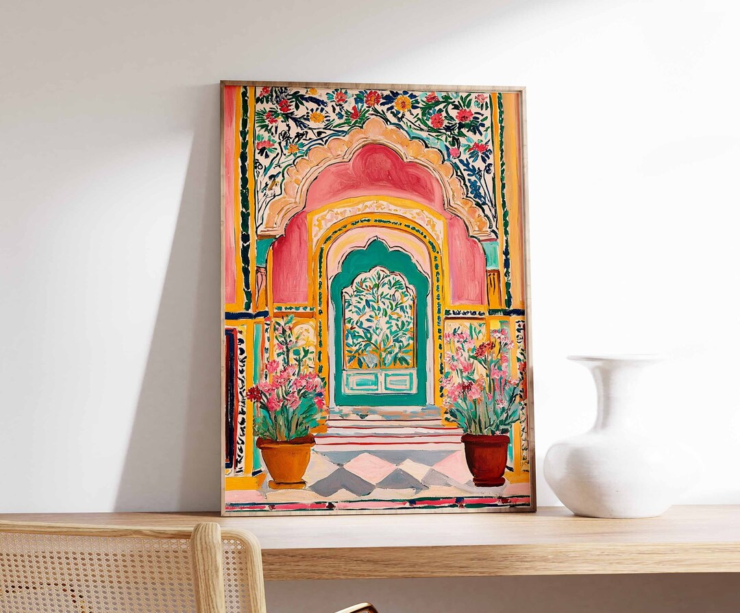 Islamic Poster, Middle Eastern Decor, Botanical Print, Arabic Wall Art ...