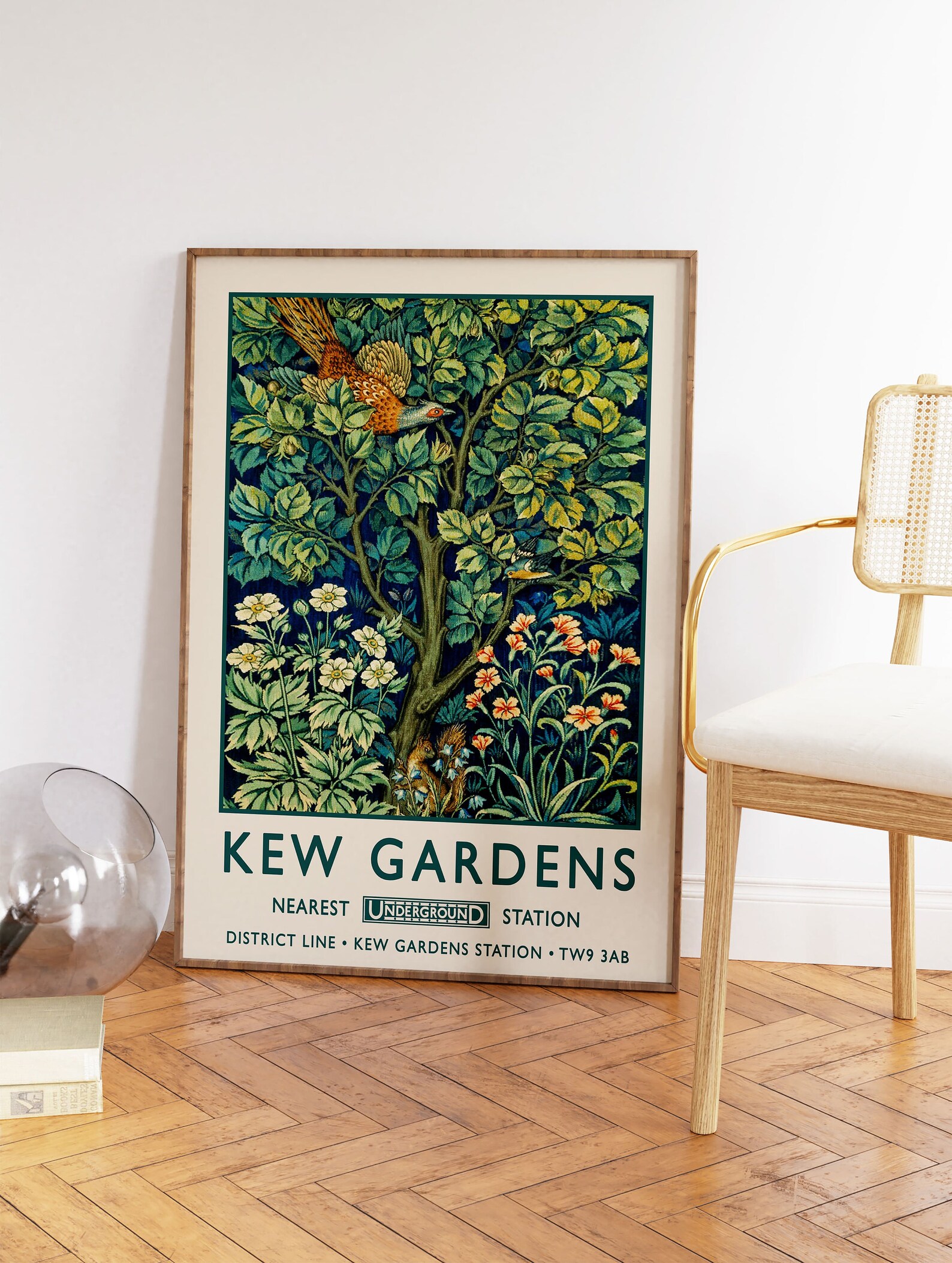 William Morris Print, Kew Gardens Print, London Print, William Morris ...