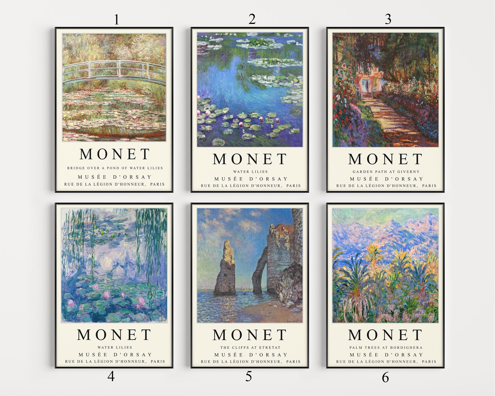 Claude Monet Poster Sets Claude Monet Print Claude Monet - Etsy