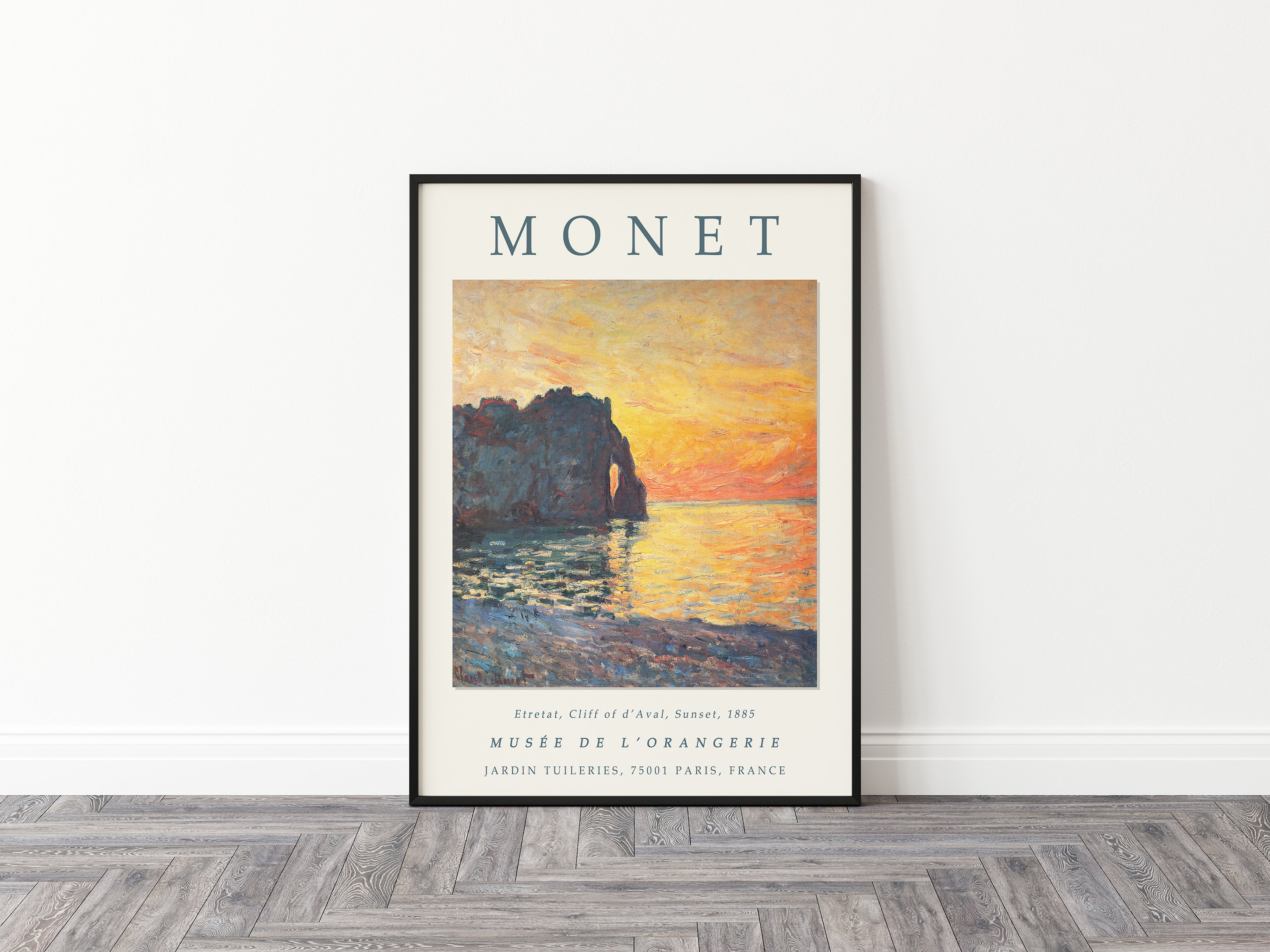 Claude Monet Poster Etretat Monet Print Vintage French Home - Etsy