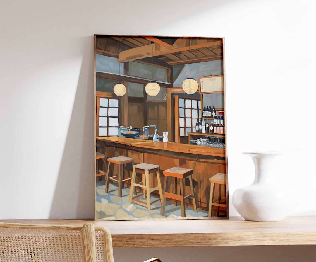 Tokyo Izakaya Bar Poster, Japanese Cocktail Bar Art - Etsy
