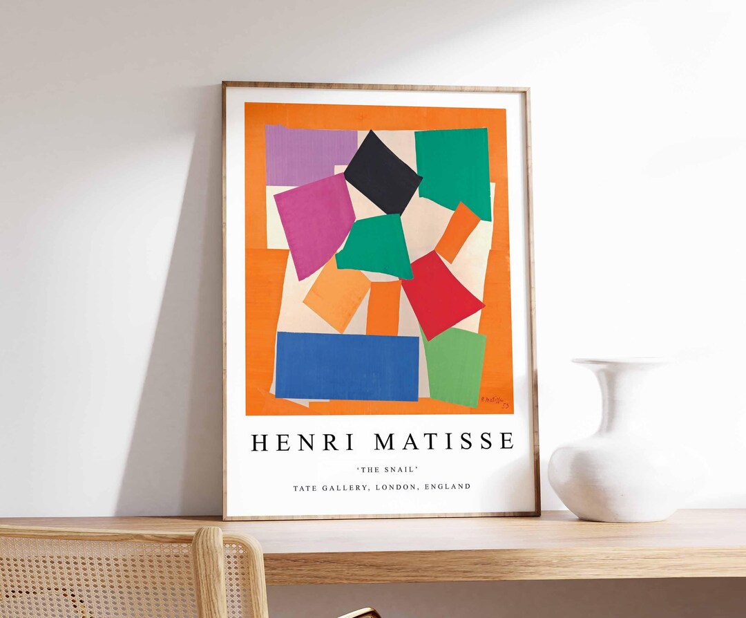 Henri Matisse Poster, the Snail, Matisse Floral Print, Henri Matisse ...