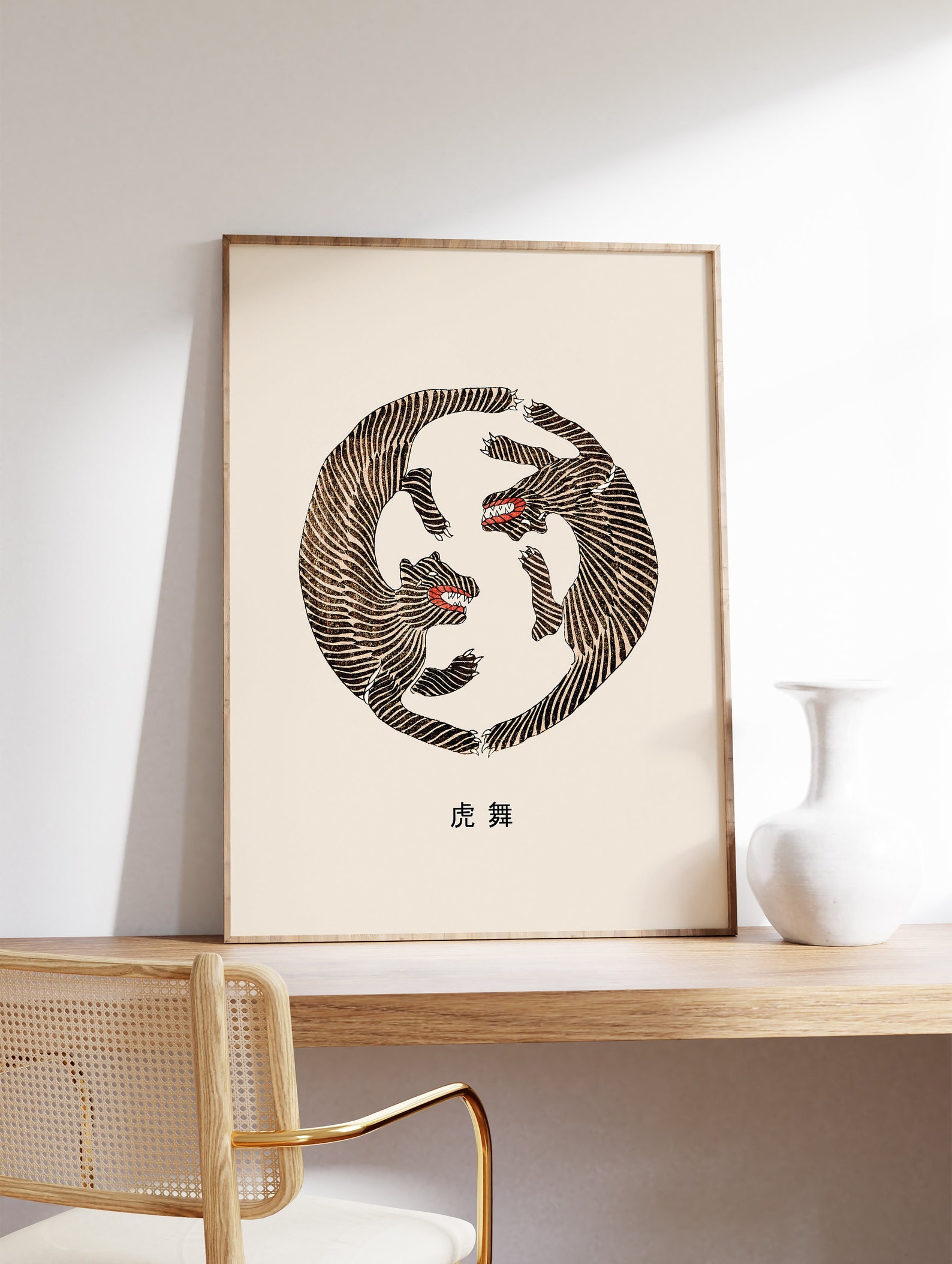 Wild Japanese Animals Poster Vintage Oriental Art Print - Etsy UK