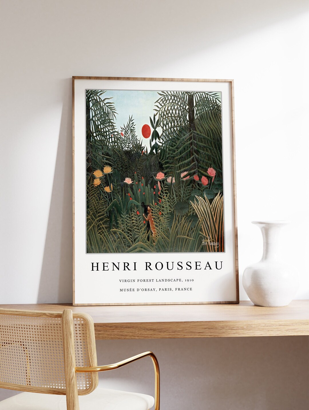 Henri Rousseau Poster, Virgin Forest Landscape, Henri Rousseau ...