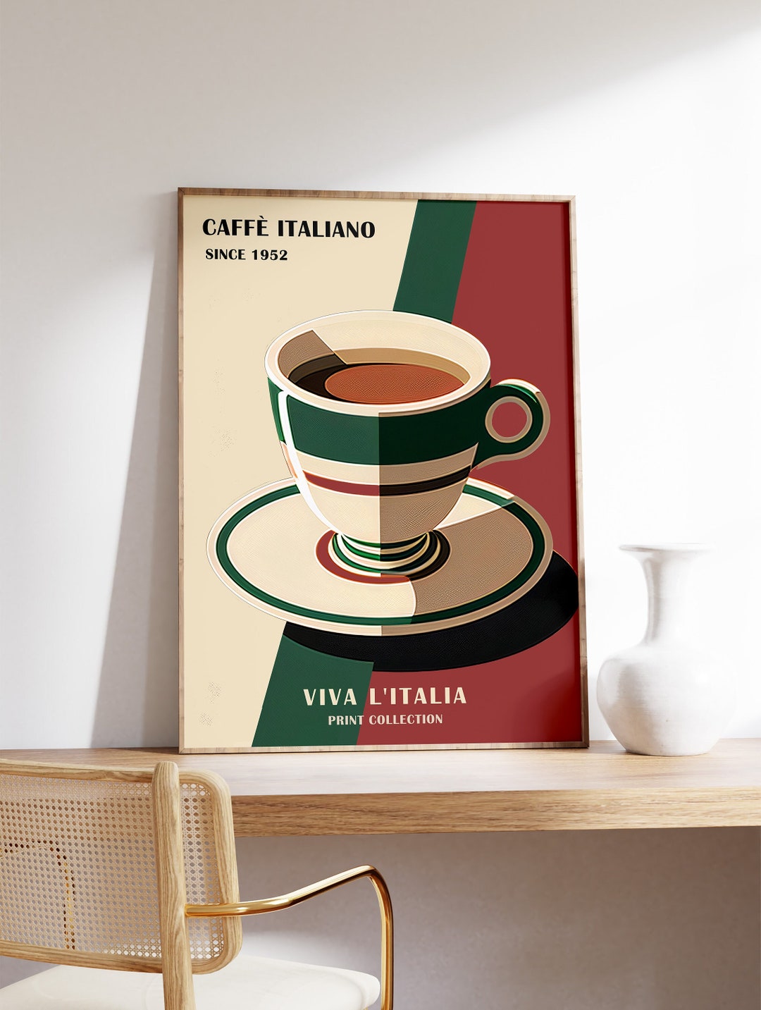 Italian Coffee Poster, Coffee Illustration Print, Kitchen Decor ...