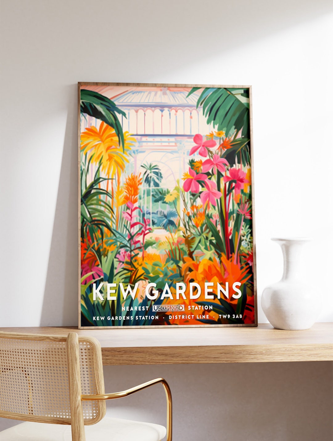 Kew Gardens Floral Print, Botanical Gardens Poster, William Morris ...