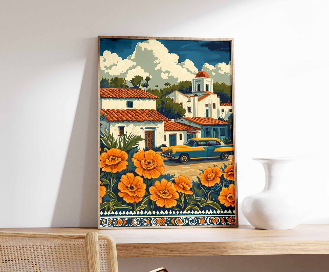 Vintage Mexican Poster, Mexican Prints, Mexican Decor, Traditional ...