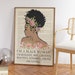 Black Female Quote Poster, Afro Art, Vintage Poster, Vintage Print ...