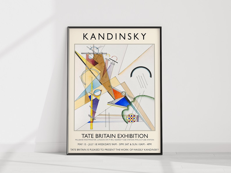 Wassily Kandinsky Exhibition Poster Gewebe Wassily Kandinsky | Etsy