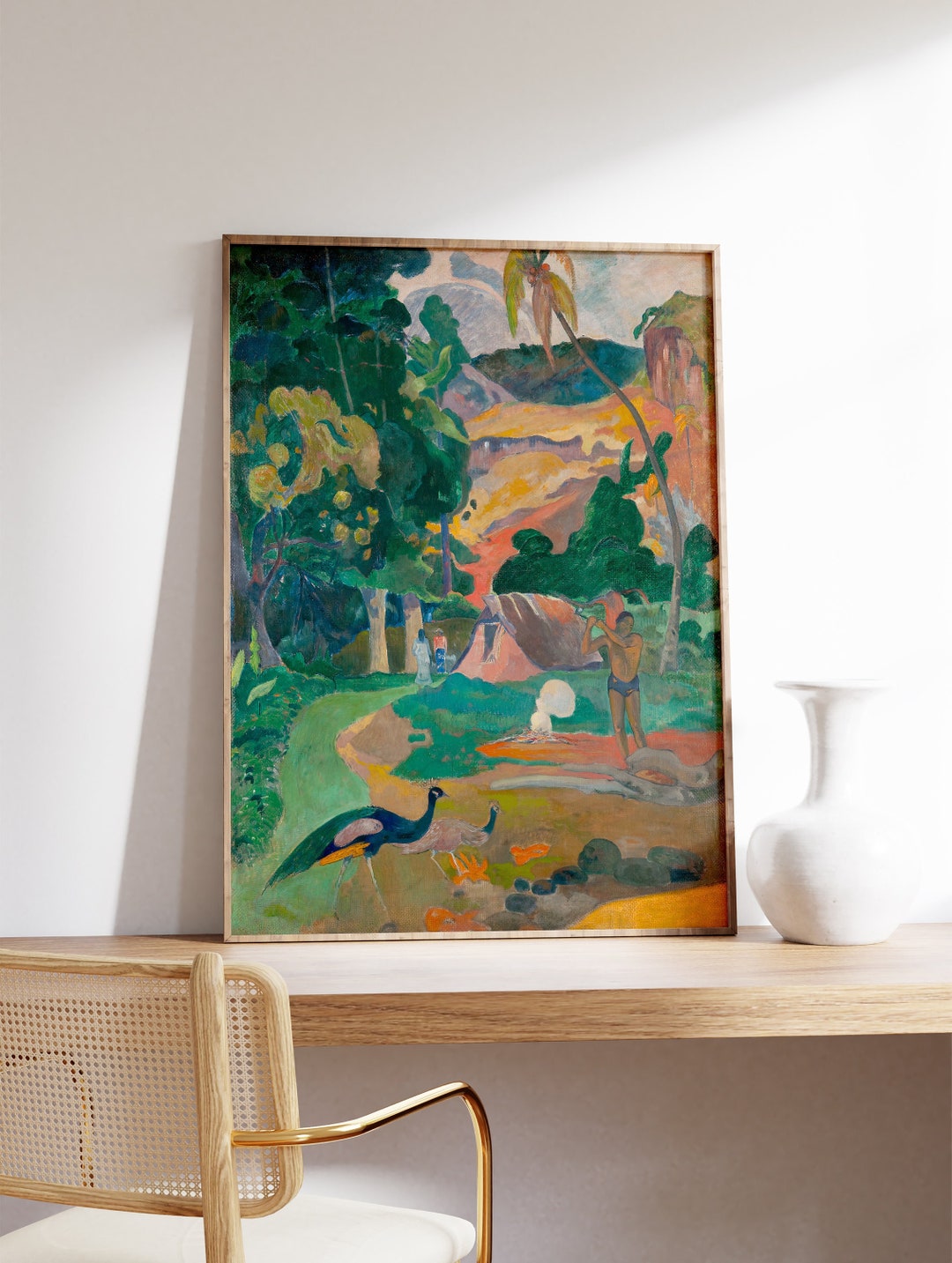 Paul Gauguin Poster, Landscape With Peacocks, Paul Gauguin Art Print ...