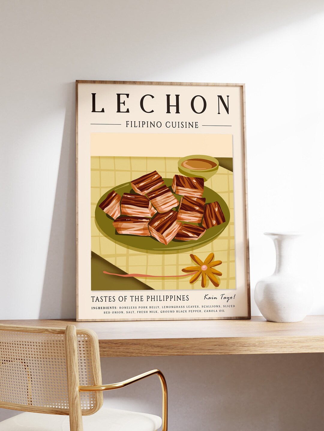 Lechon Filipino Food Poster Filipino Food Print Philippines - Etsy