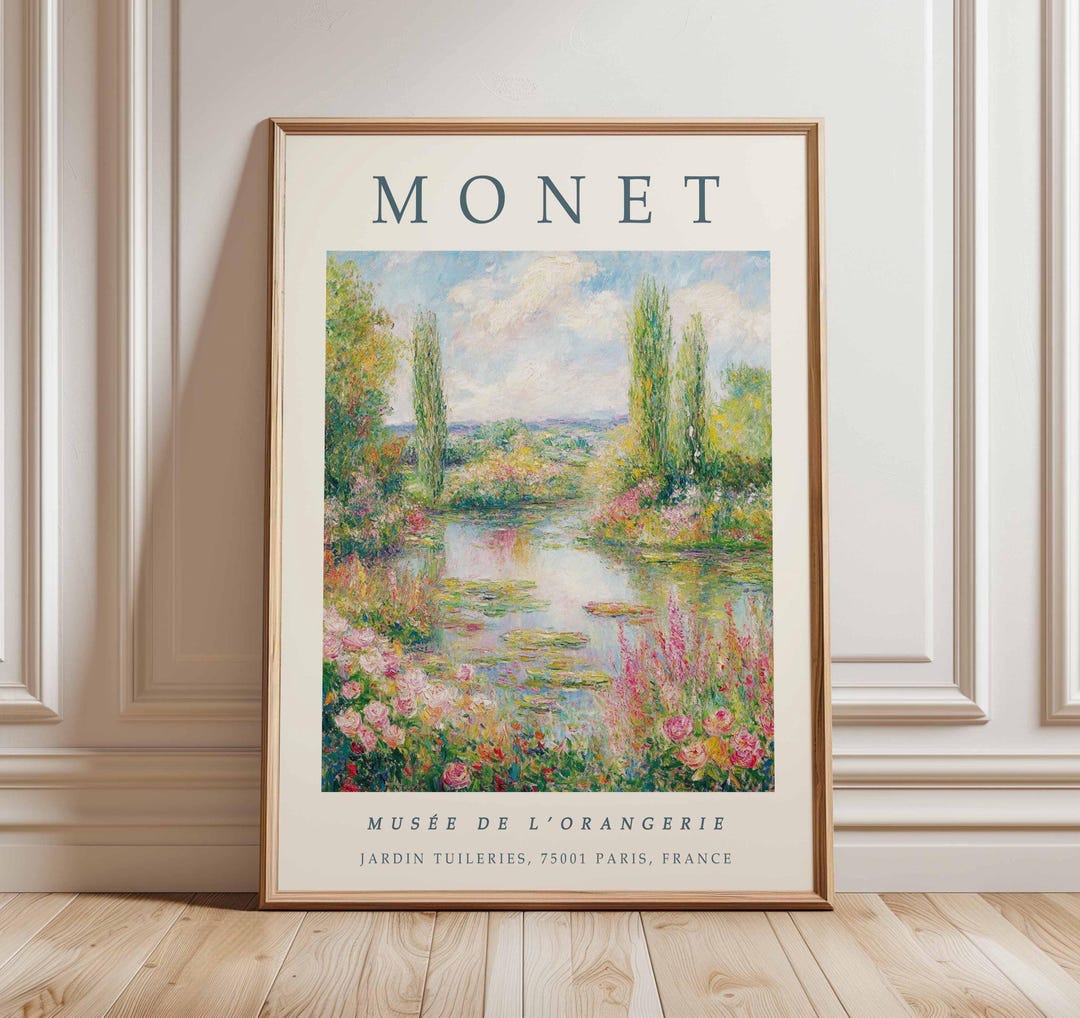 Claude Monet Poster, Monet Print, Botanical Poster, Floral Decor ...