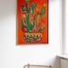 Mexican Cactus Poster Mexican Art Print Vintage Floral Wall - Etsy