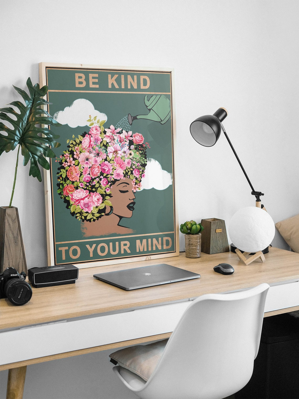 Be Kind to Your Mind Poster Floral Poster Floral Print - Etsy