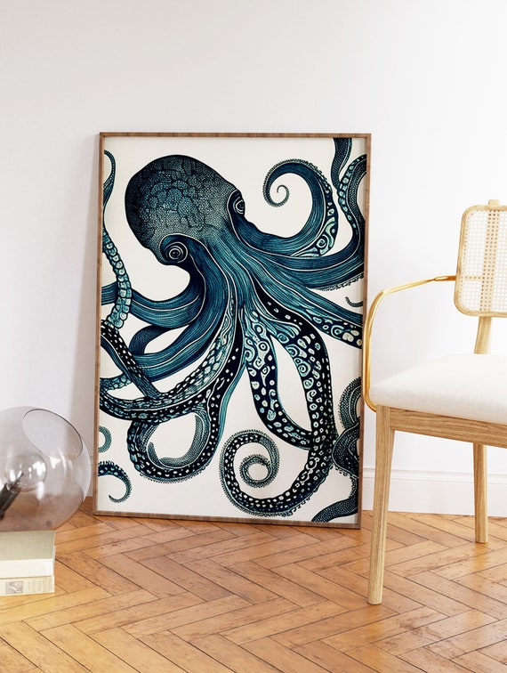 Vintage Octopus Art