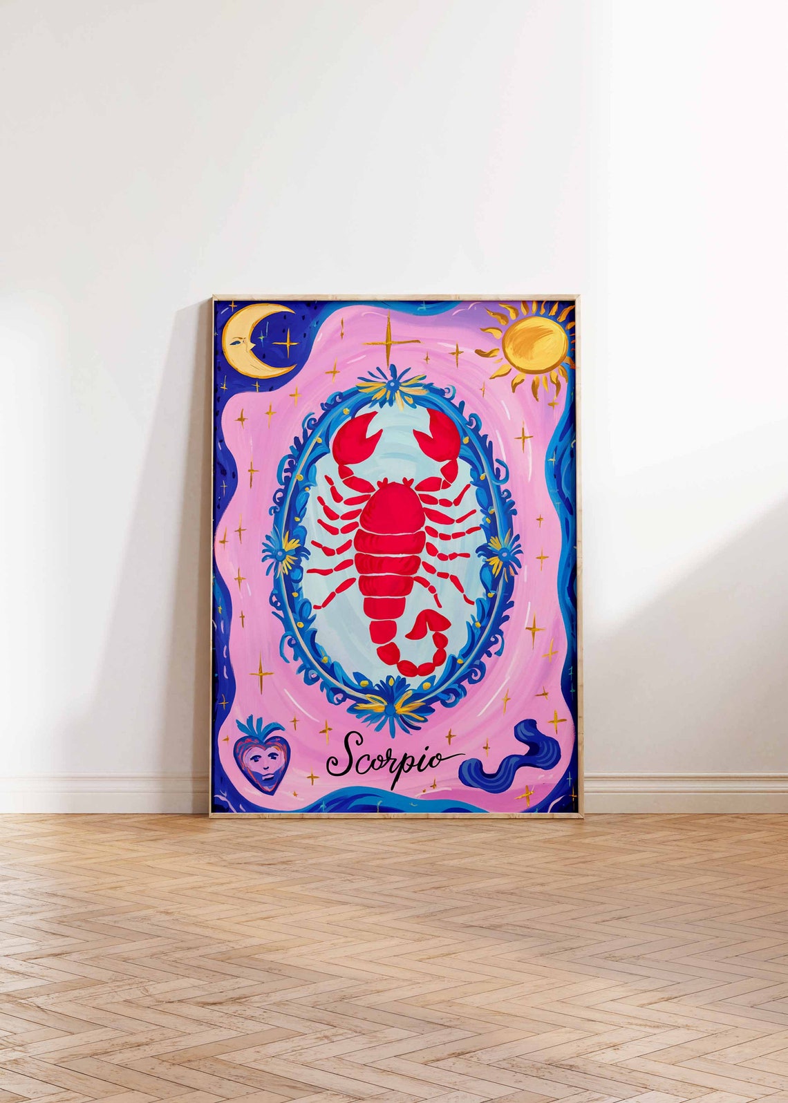 Scorpio Poster, Star Sign Poster, Zodiac Print, Birthday Gift ...