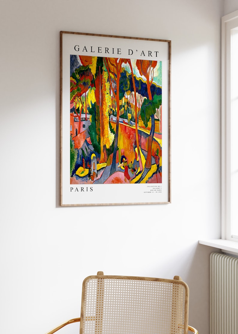 Andre Derain Exhibition Poster, the Turning Road Lestaque, French ...