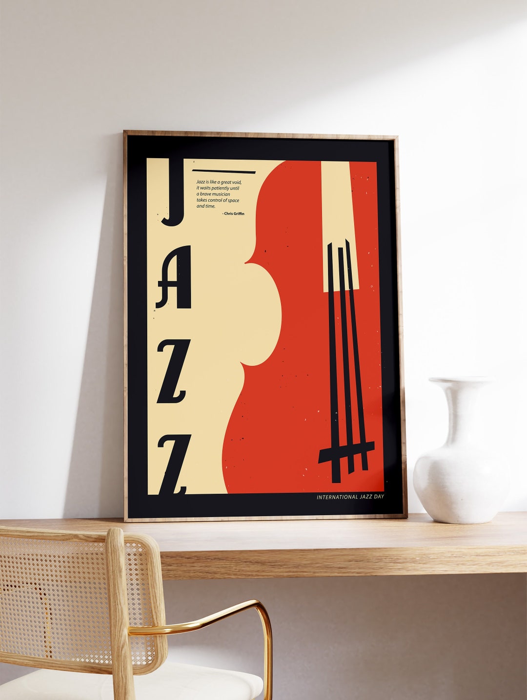 Jazz Music Poster, Vintage Jazz Music Print, Retro Music Decor, Music ...