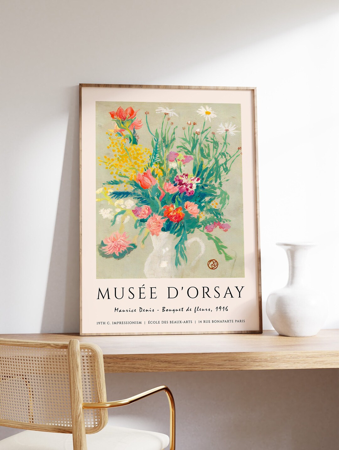 Maurice Denis Art Poster, Bouquet De Fleurs, French Impressionist Print ...