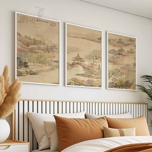 Chinese Set of 3 Posters, Chinese Art, Japanese Art Print, Oriental ...